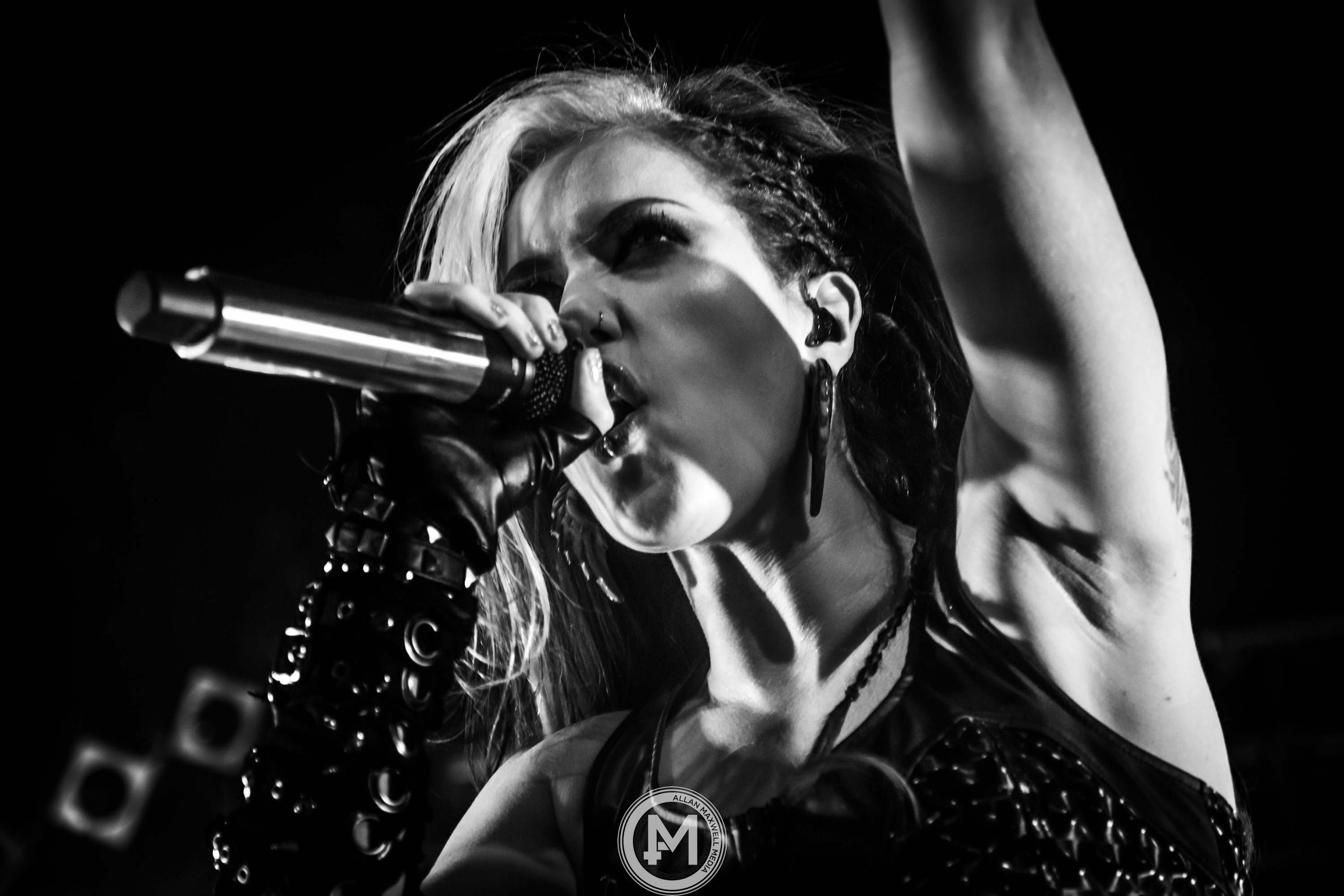 Alissa White-gluz Arch Enemy Black and White Photo Print - Etsy Ireland