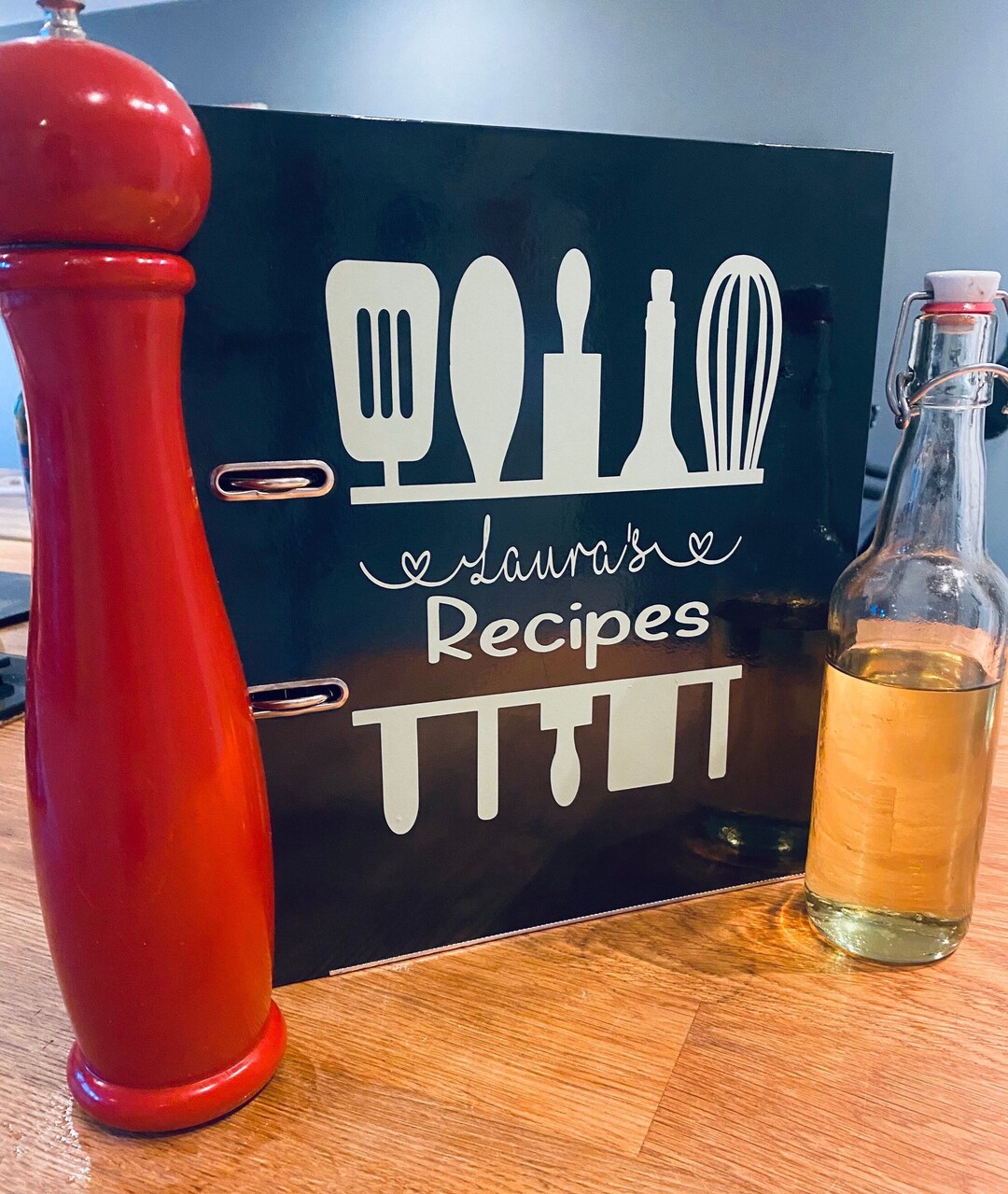 Personalised Recipe Folder Decal Kitchen Folder Sticker Chef - Etsy UK