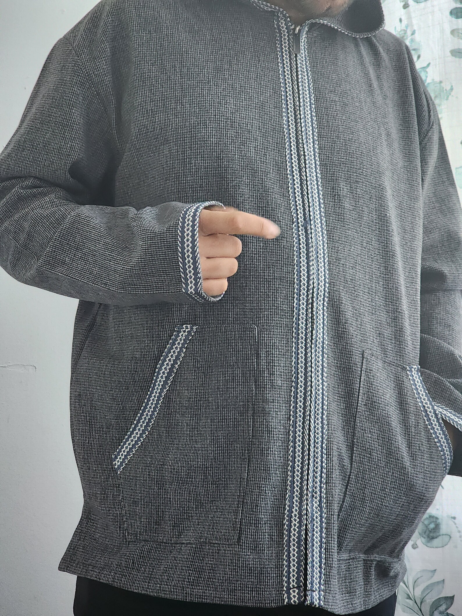 Moroccan Djellaba Jackets Hooded . Handcrafted. Berber Warm Jacket - Etsy