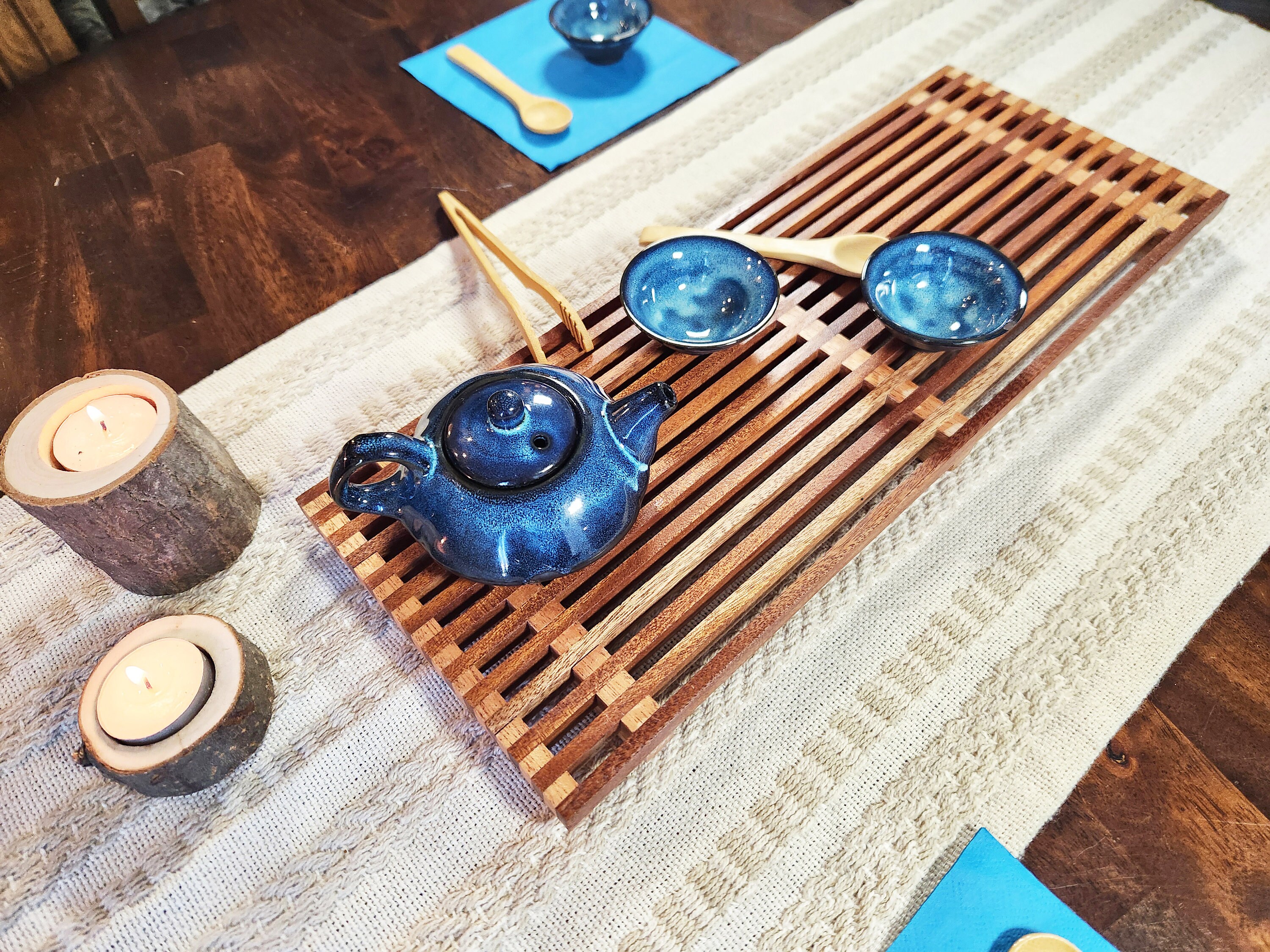 Hardwood Trivet for Kitchen Dining Heated Dishes water and Heat ...