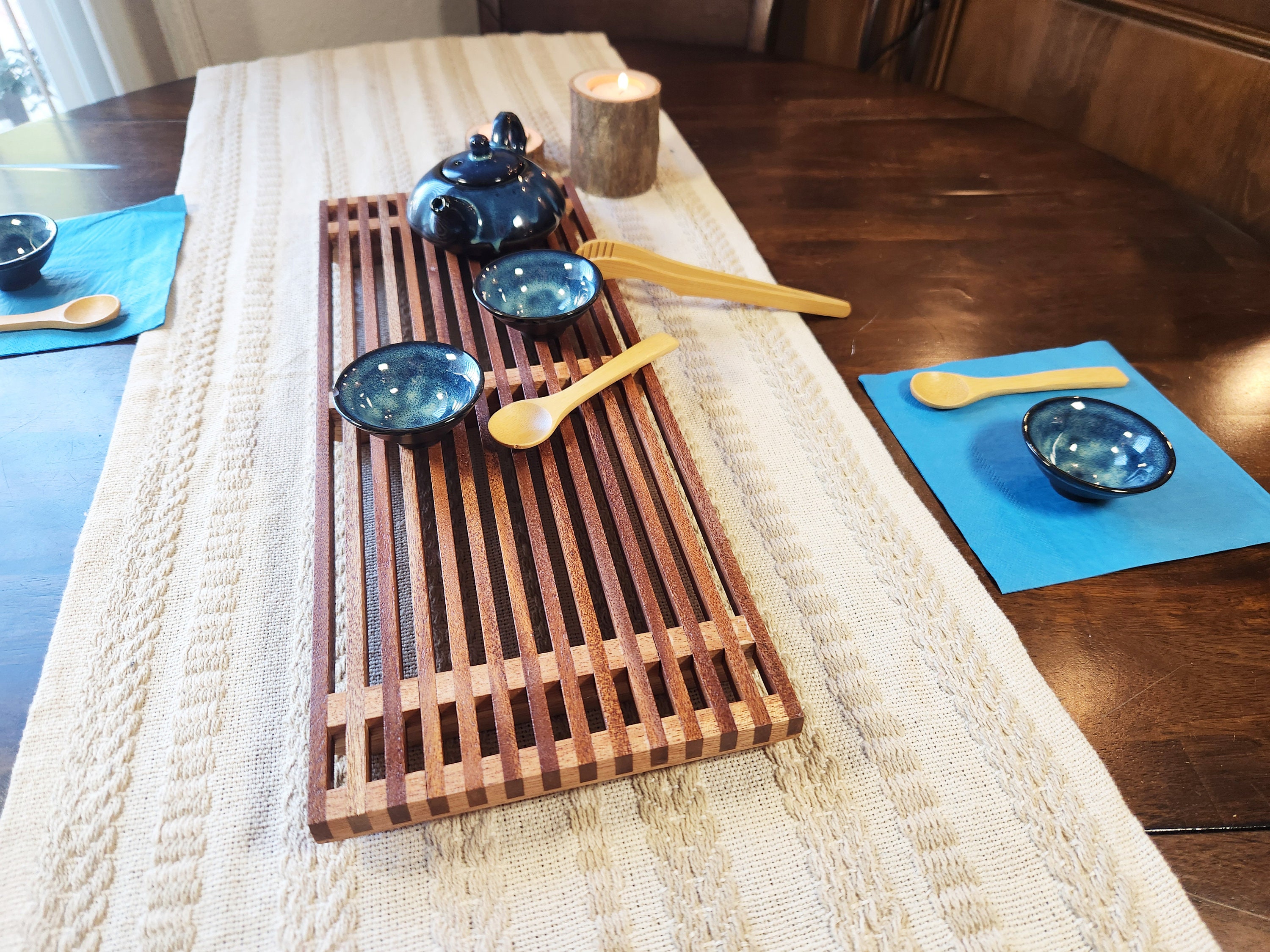 Hardwood Trivet for Kitchen Dining Heated Dishes water and Heat ...