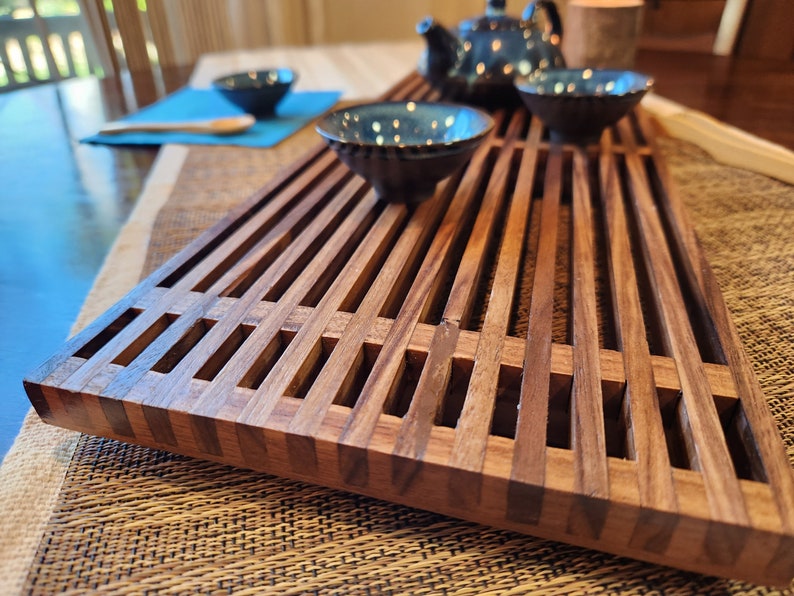 Black Walnut Wood Trivet: Handmade Kitchen Centerpiece, Heat & Water ...