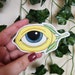 Trippy Lemon Eye Vinyl Sticker - Etsy