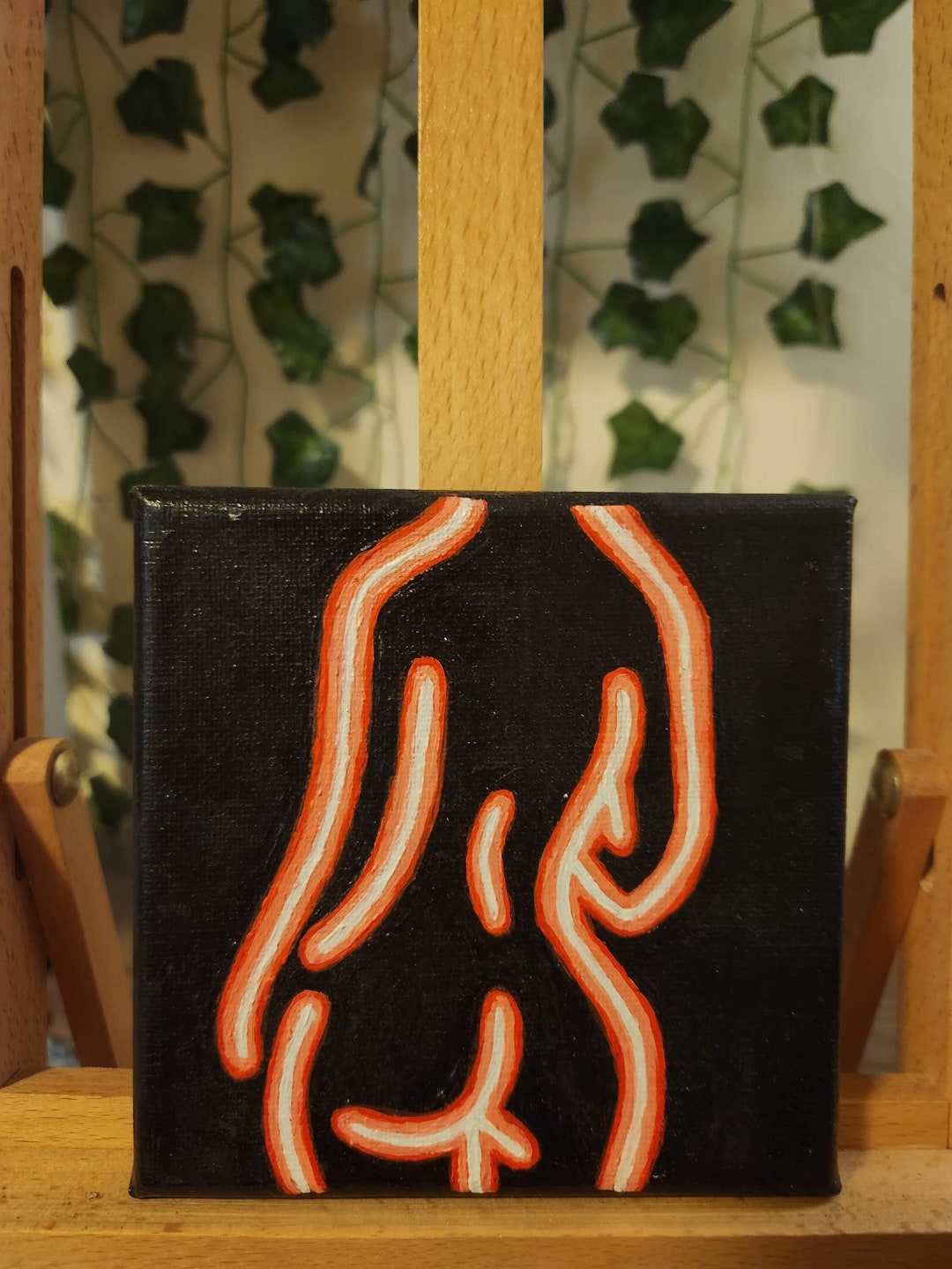 Neon Sign Lady Paintings | Original Art - Etsy