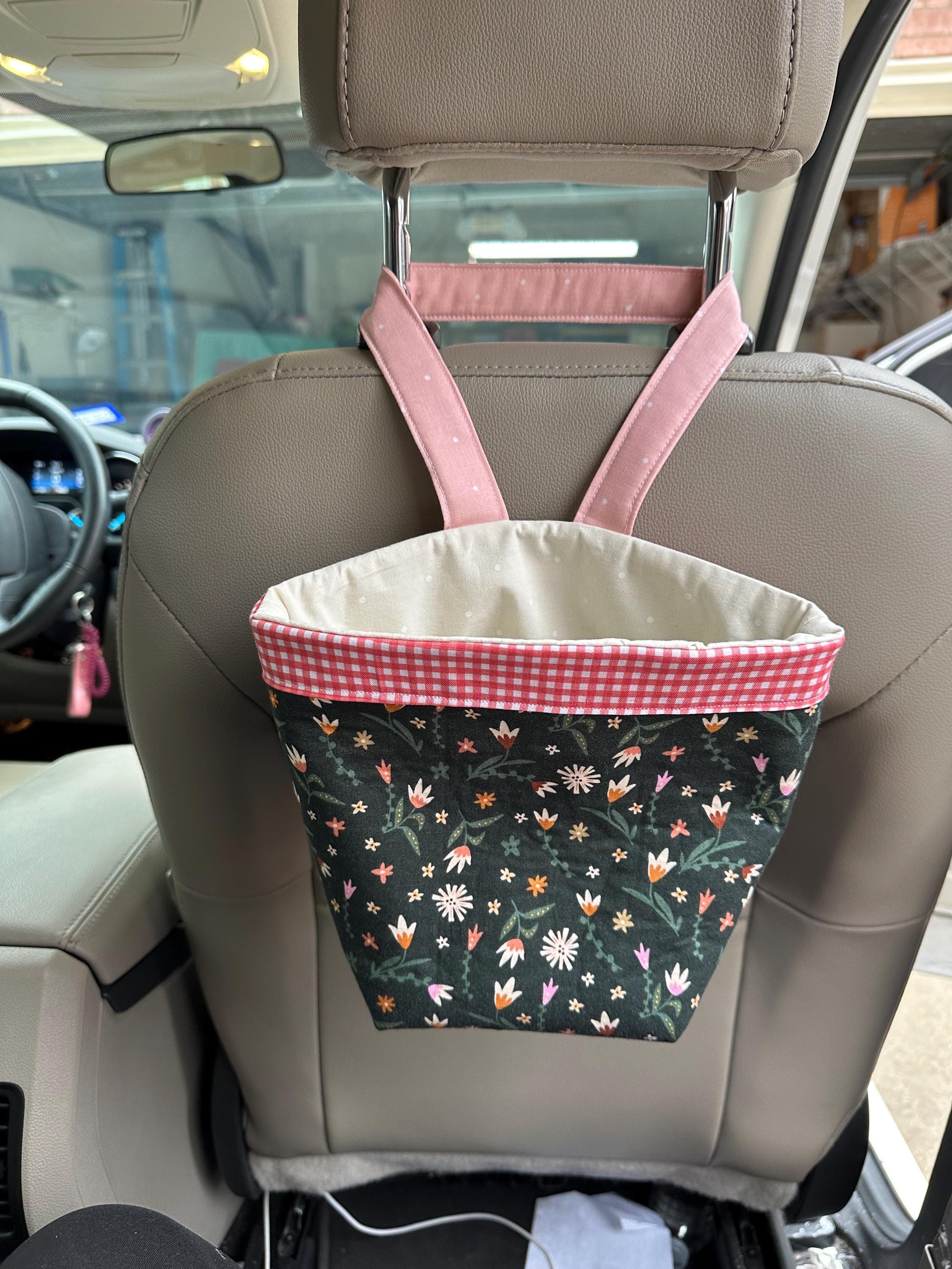 Car Trash Can Sewing Pattern PDF | Reusable Fabric Trash Holder | Car ...