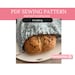 DIY Reusable Bread Bag Sewing Pattern, Fabric Bread Storage Bag, Zero ...