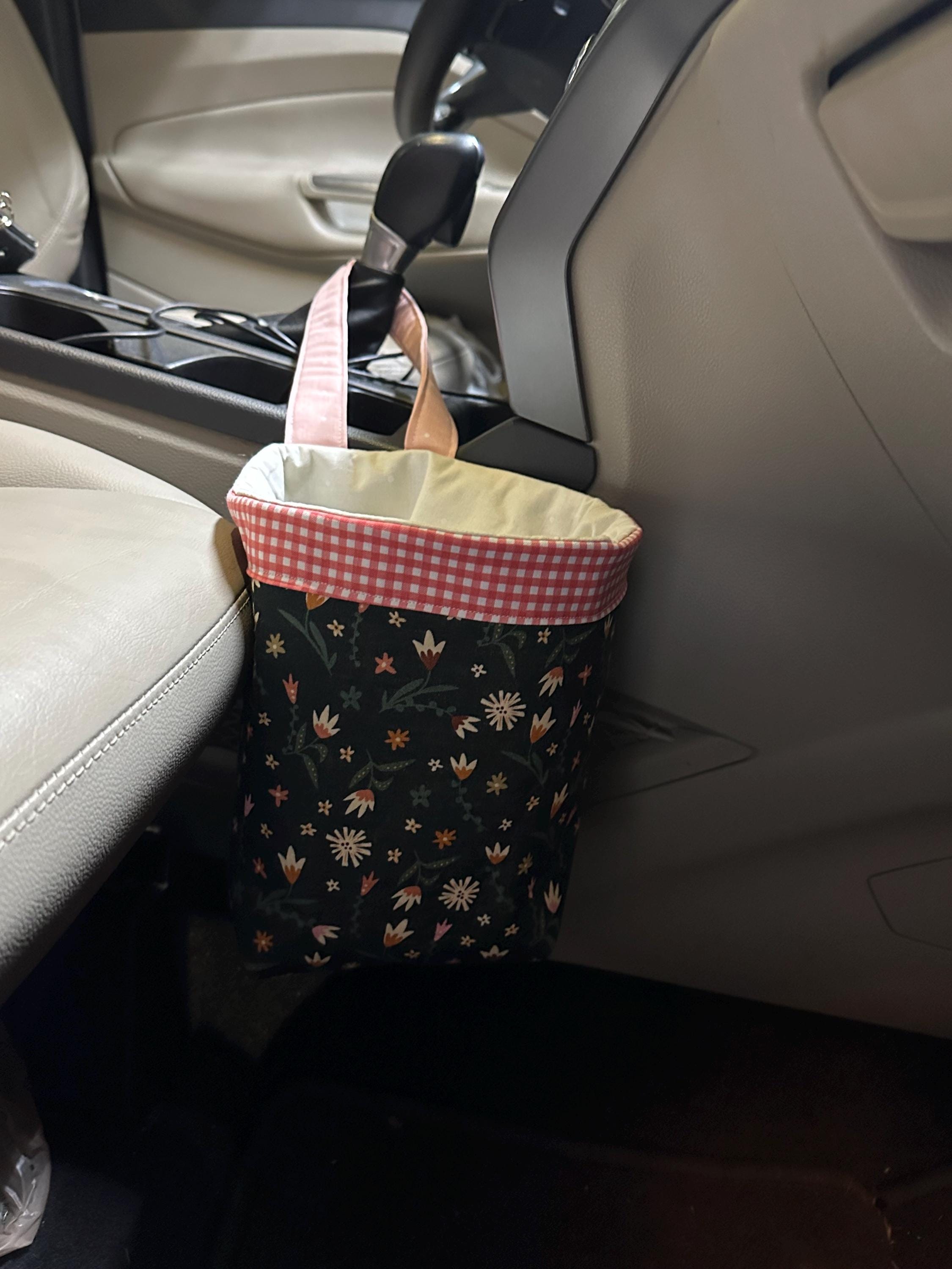 Car Trash Can Sewing Pattern PDF | Reusable Fabric Trash Holder | Car ...