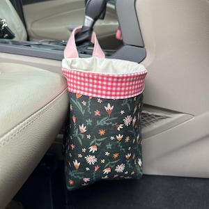 Car Trash Can Sewing Pattern PDF | Reusable Fabric Trash Holder | Car ...