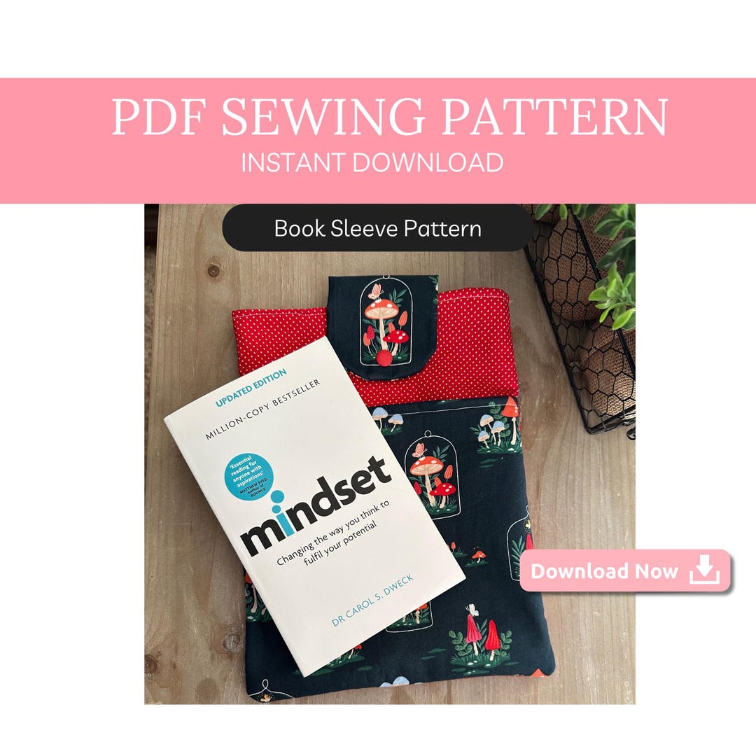 Book Sleeve Pattern PDF Adjustable Cover for Bible, Kindle, iPad ...