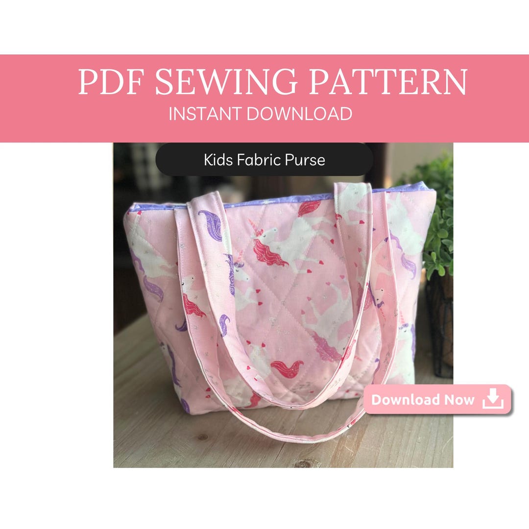 Beginner-friendly Girls Purse Sewing Pattern | Fabric Purse for ...