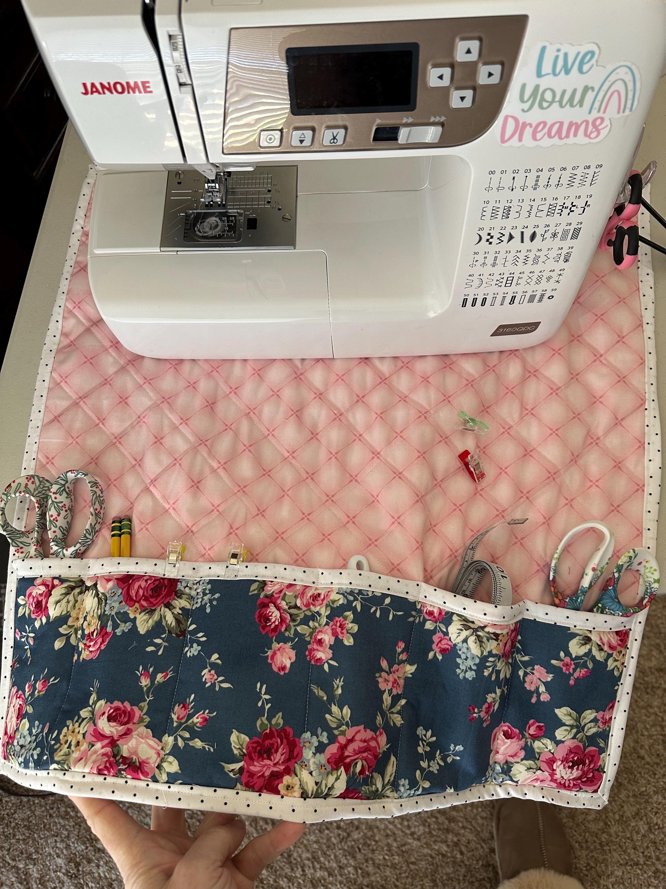 Quilted Sewing Machine Mat Pattern PDF | Beginner Friendly Sewing Table ...