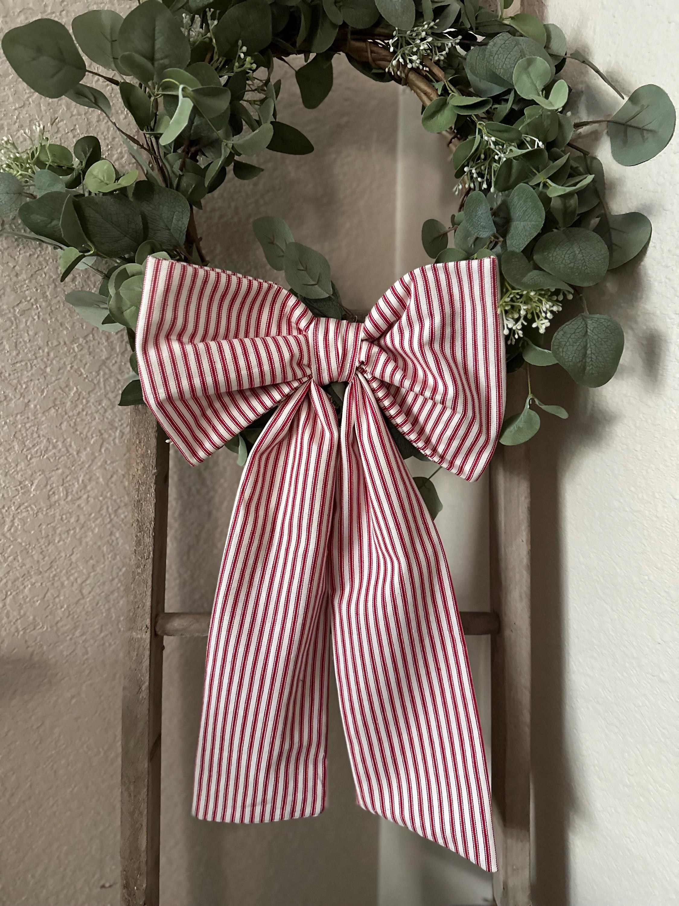Oversized Fabric Bow Sewing Pattern PDF, DIY Wreath Bow Tutorial ...