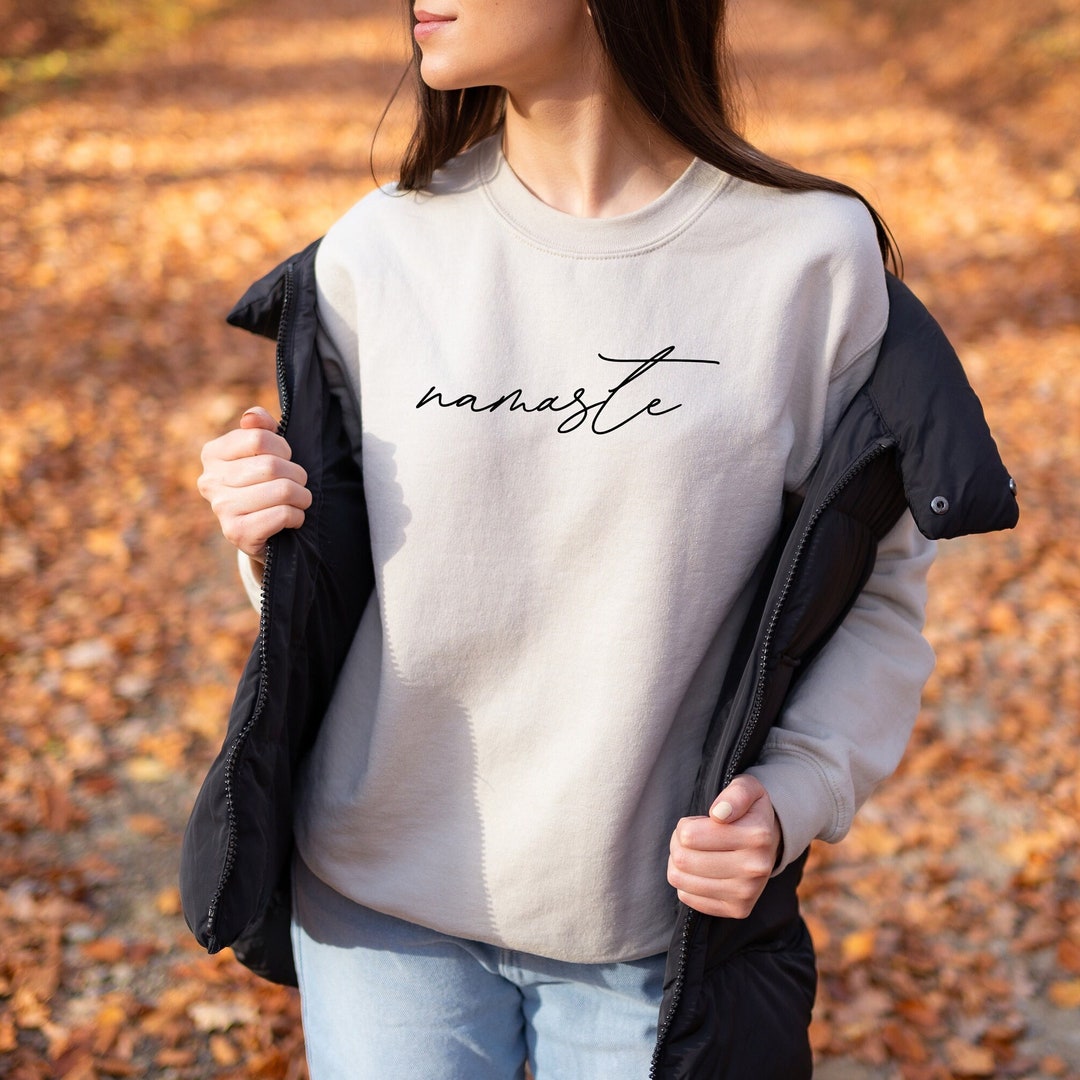 Namaste Sweatshirt Gift Yoga Sweater Gift for Her Yogi Life - Etsy