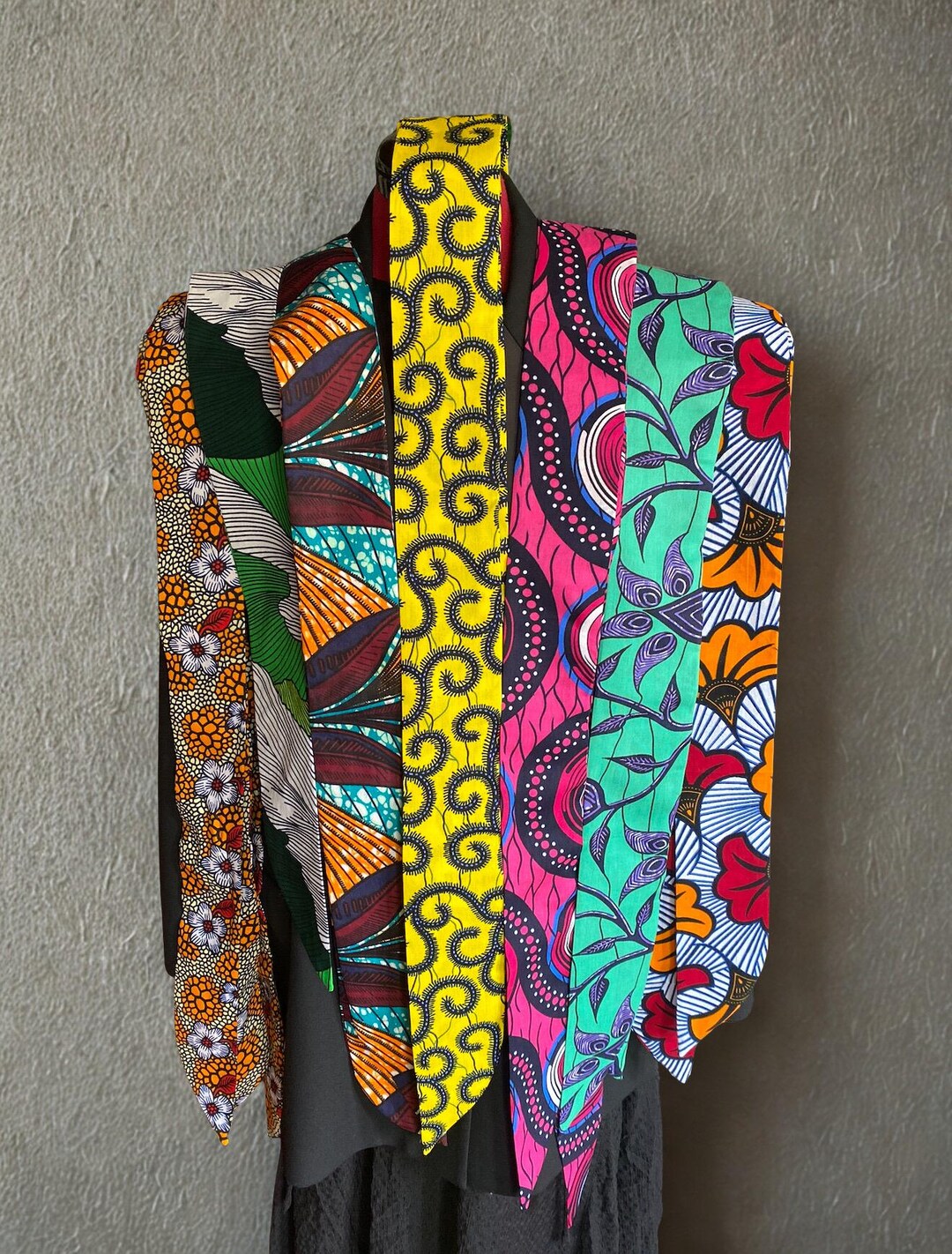 Ankara Wax Print Tie Belt, African Wax Headband - Etsy