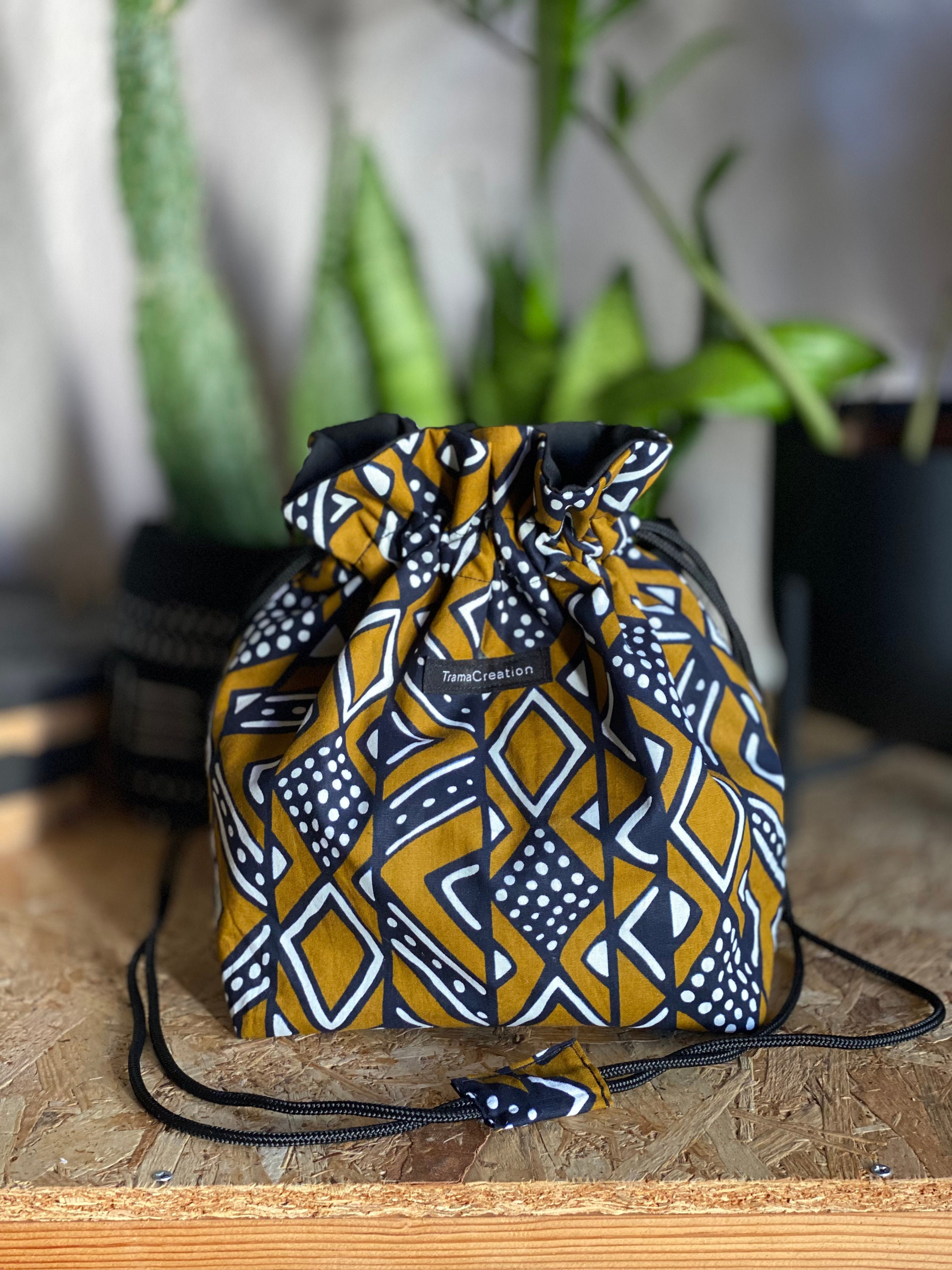 The Large Ankara African Wax Pouch Bag - Etsy