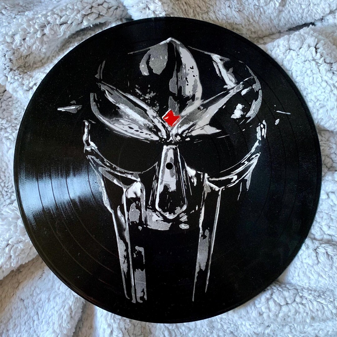 Hand-painted MF DOOM 12" Vinyl Record Art / Rapper / Producer / Songwriter / - Etsy