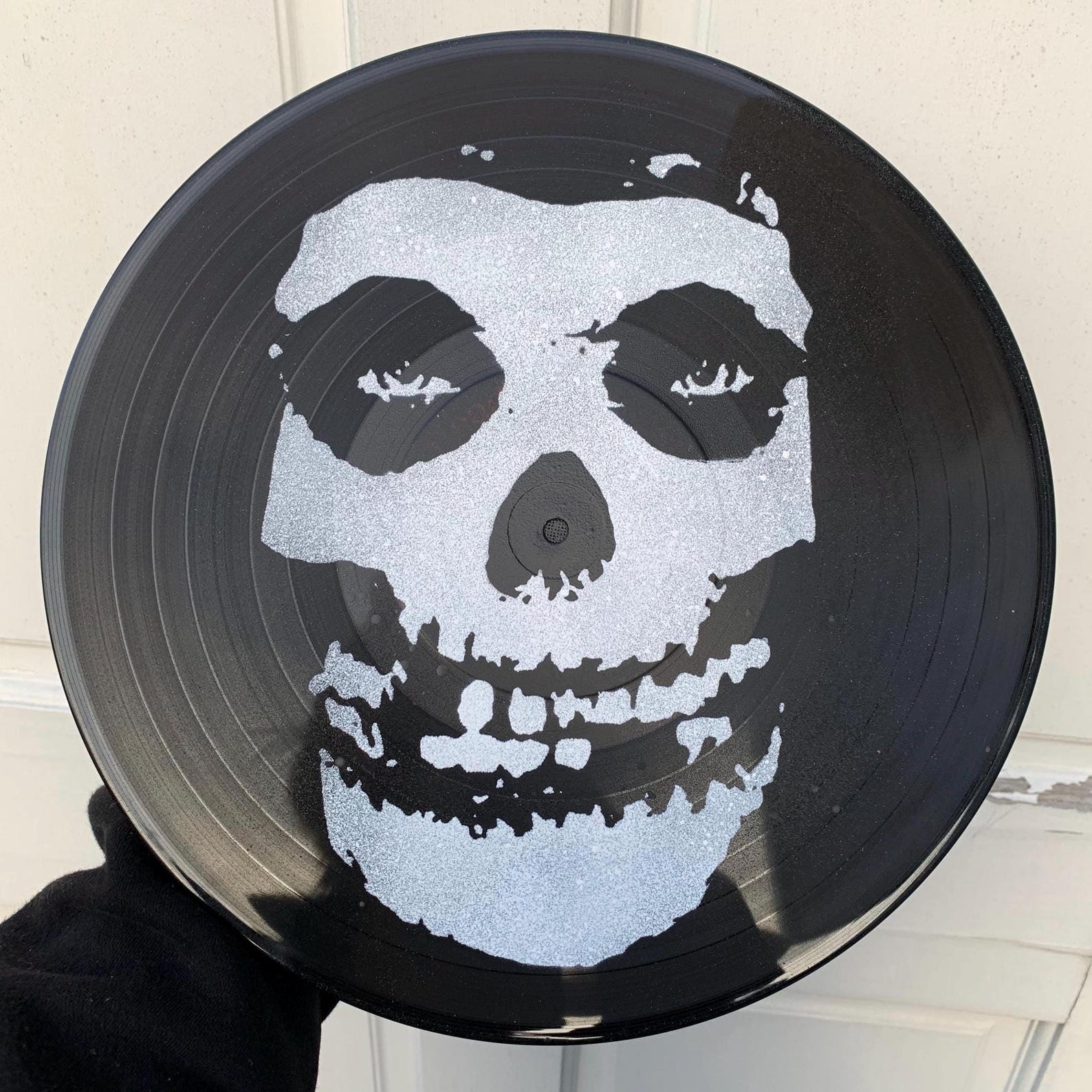 Hand-painted Misfits 12" Vinyl Record Art - Etsy