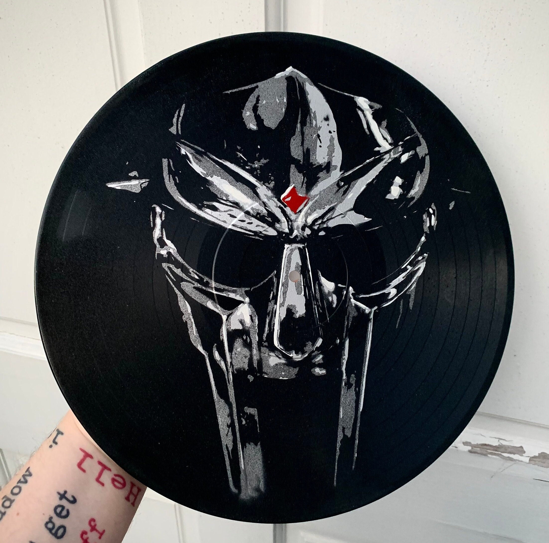 Hand-painted MF DOOM 12 Vinyl Record Art / Rapper / Producer ...