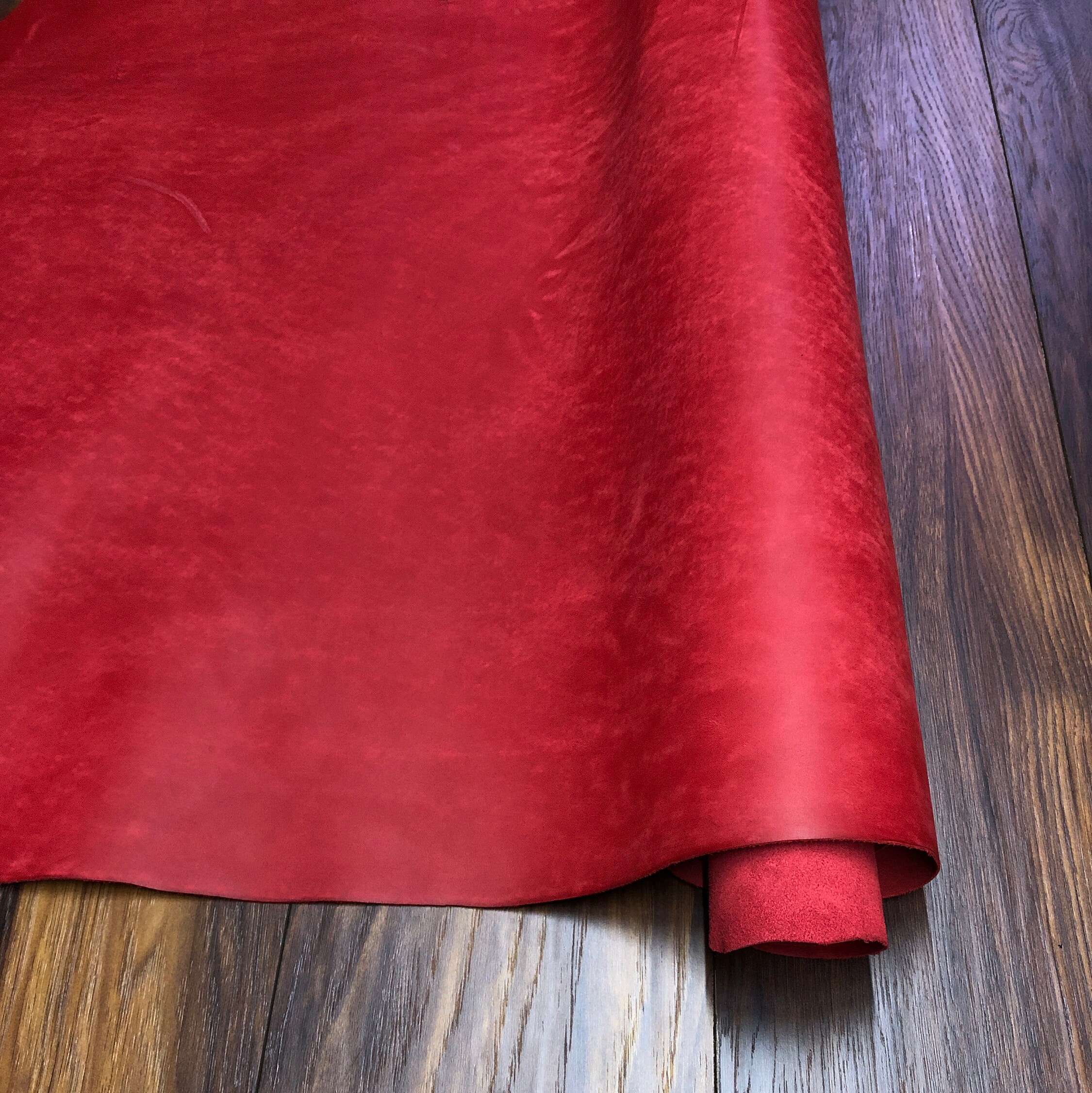 Red Maya Leather 1.4-1.6 Mm Leather Effect Leather Supply - Etsy