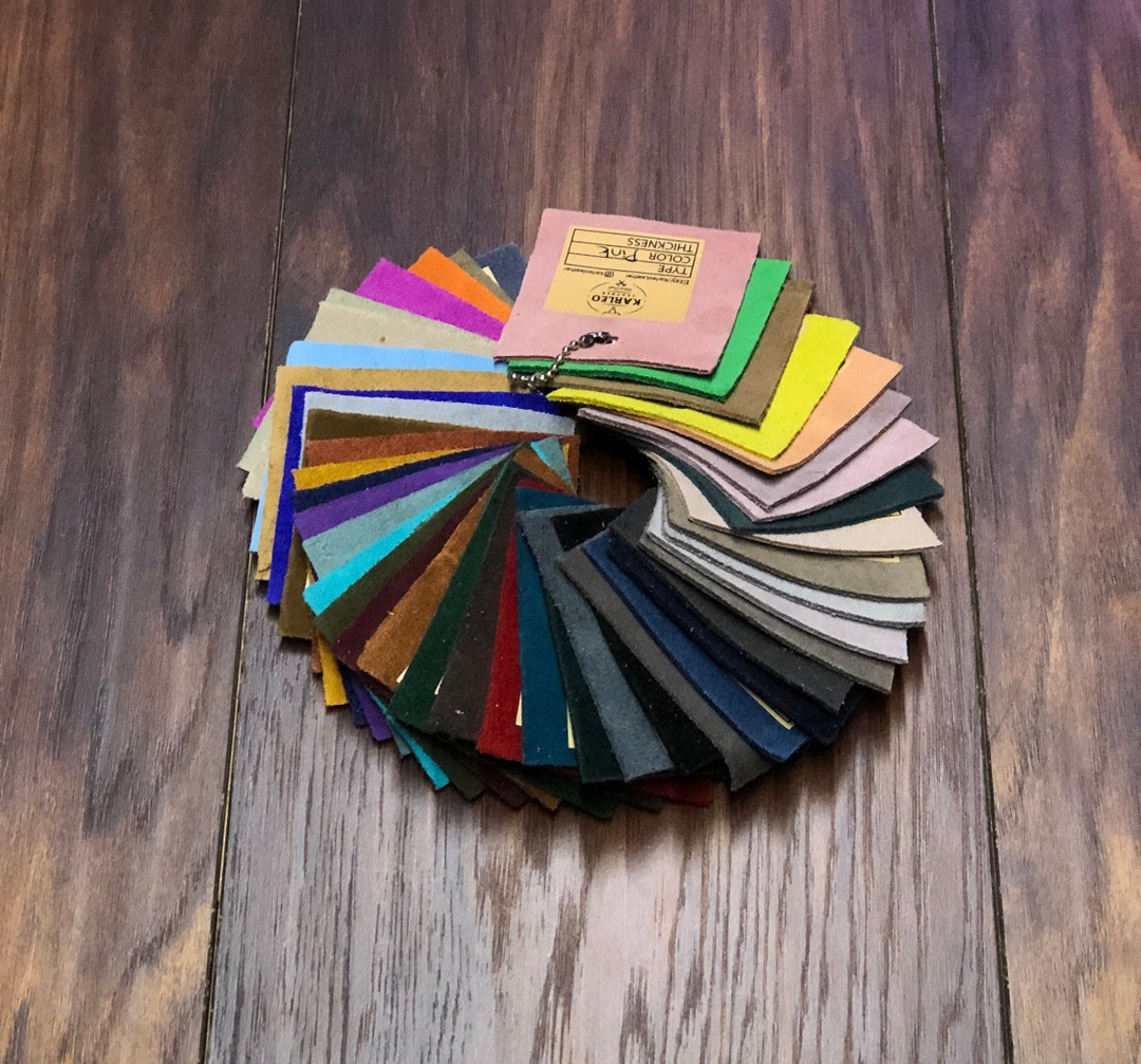 Suede Leather Samples, 1.4-1.6 Cowhide Suede Leather Samples, Suede ...