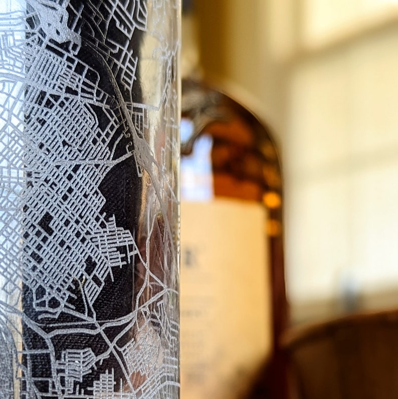 Your International City Map Rocks Glass | Your City | Personalized ...