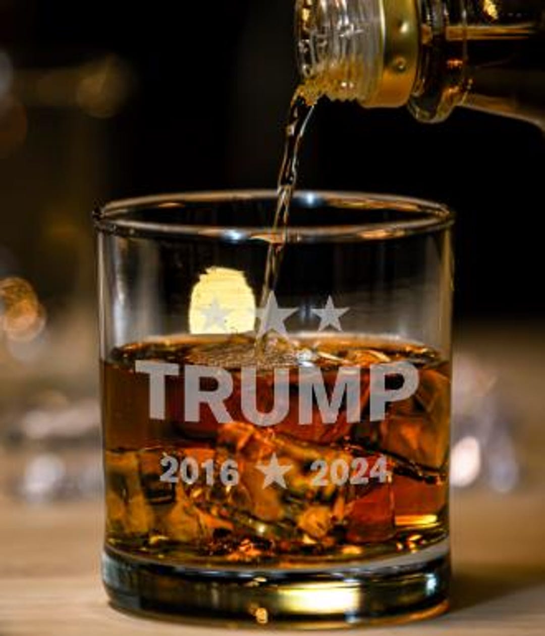 Trump Holiday Gift Whiskey Glass Trump Custom Trump Engraved Whiskey ...
