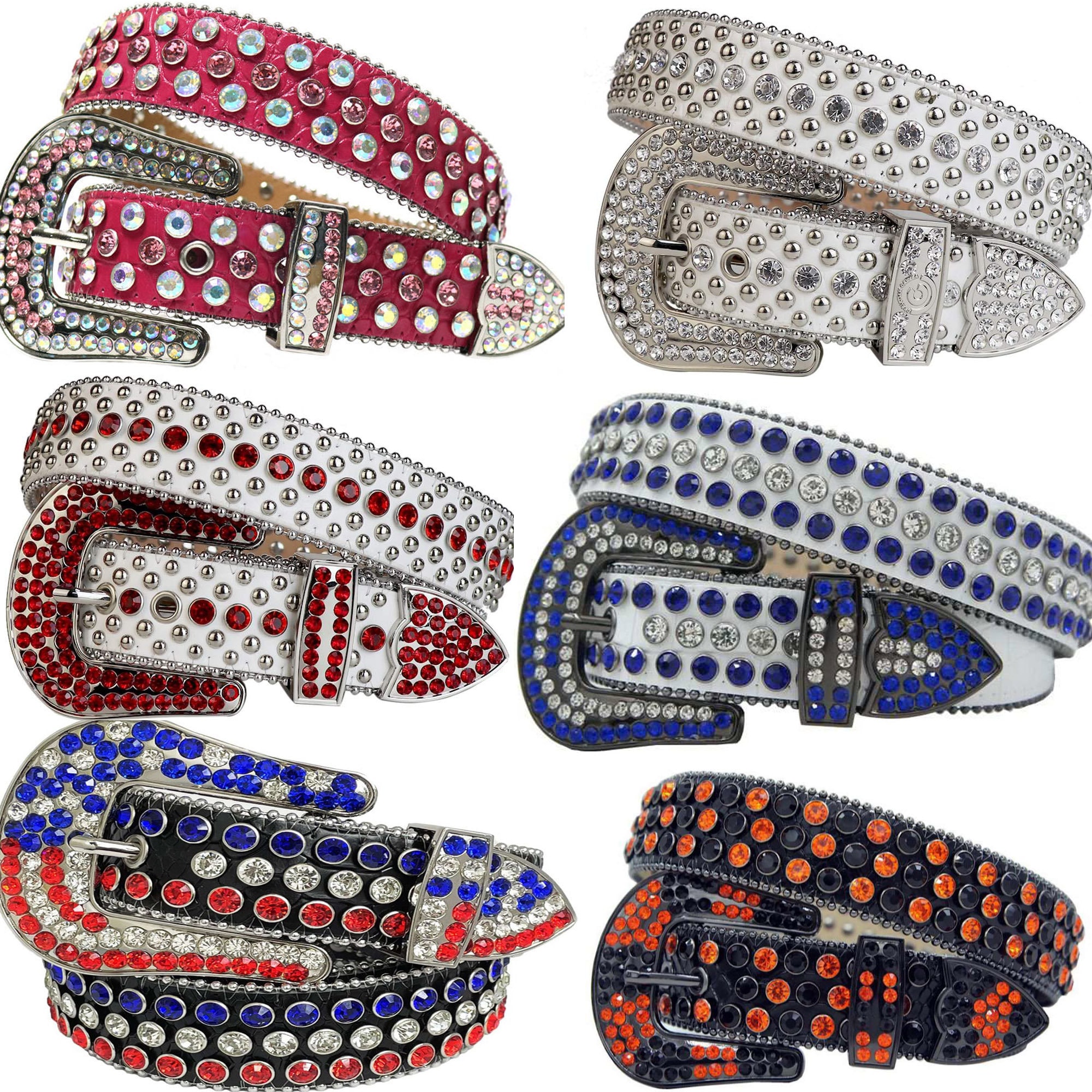 Western Rhinestone Belts Buckle Bling Luxury Rodeo Fair - Etsy