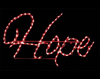 Led Sign “hope” - Etsy