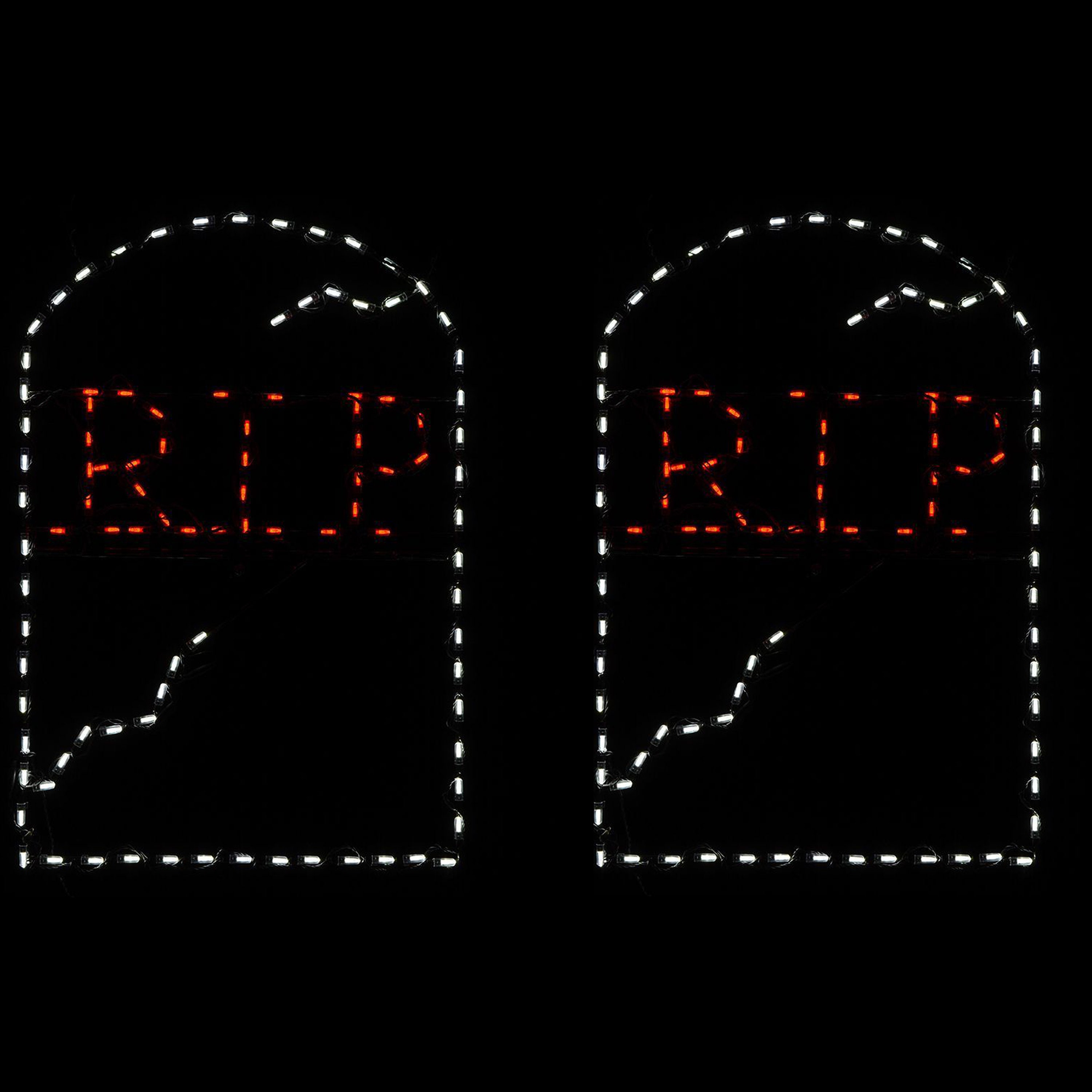 Halloween RIP Headstones Graveyard Outdoor LED Lighted Wireframe ...