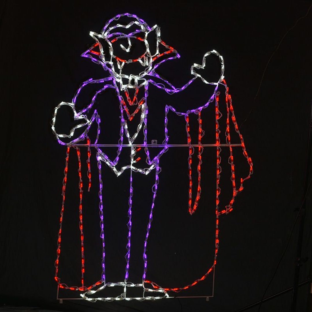 Halloween Lighted Decoration Outdoor Vampire Dracula LED Light Display ...
