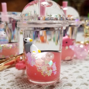 Pink Liquid Keychains Kawaii Boba Babies Cute Keychain Bag - Etsy