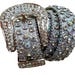 Silver Western Rhinestone Belts Women's Men's Cowgirl Cowboy Bling ...