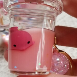Pink Liquid Keychains, Kawaii Boba Babies, Cute Keychain Bag Charms ...