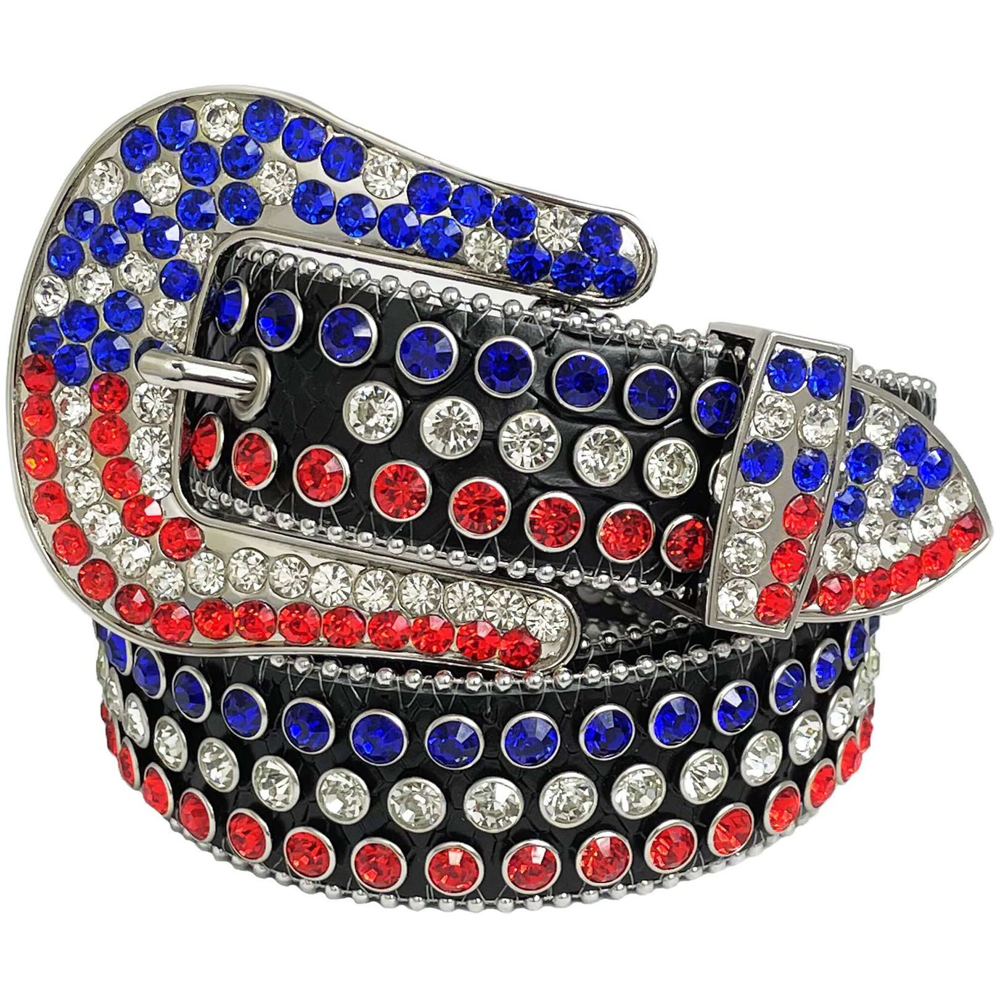 Western Rhinestone Belts Buckle Bling Luxury Rodeo Fair - Etsy