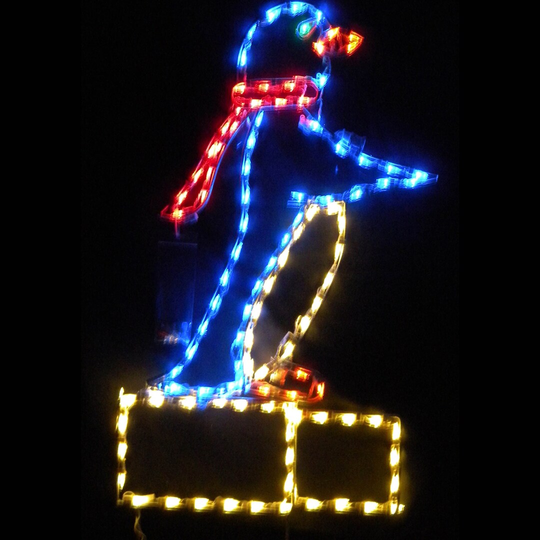 Christmas Decorations LED Penguin Light Display Outdoor Yard Art ...