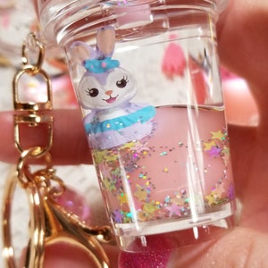 Pink Liquid Keychains, Kawaii Boba Babies, Cute Keychain Bag Charms ...