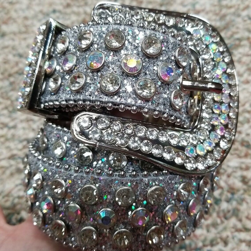 Rhinestone Belt - Etsy