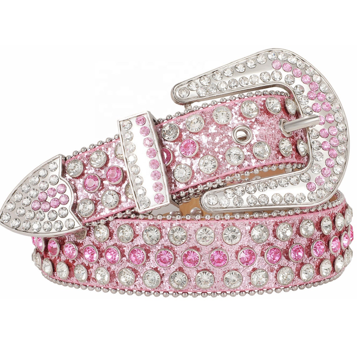 Pink Western Rhinestone Belts Glitter Women's Girls - Etsy