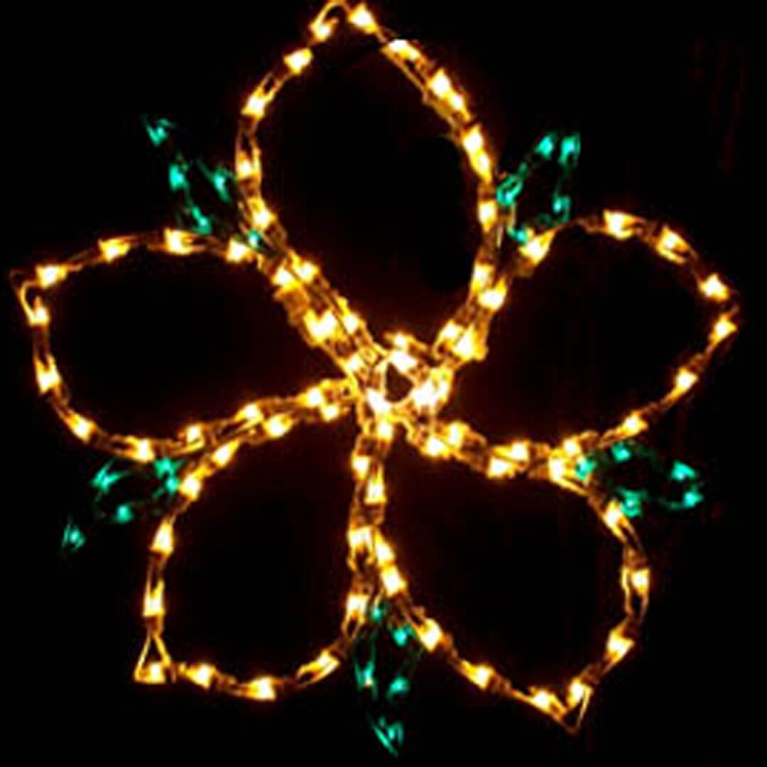 Yellow or Pink Flowers, Tropical Summer Yard Art, LED Lighted Christmas ...