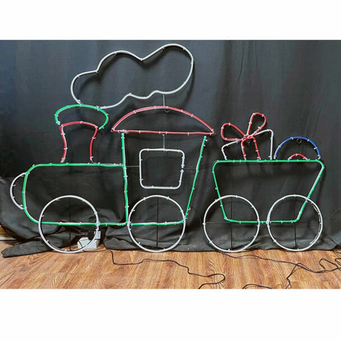 Christmas Toy Train LED Neon Rope Light Bright Outdoor Yard - Etsy