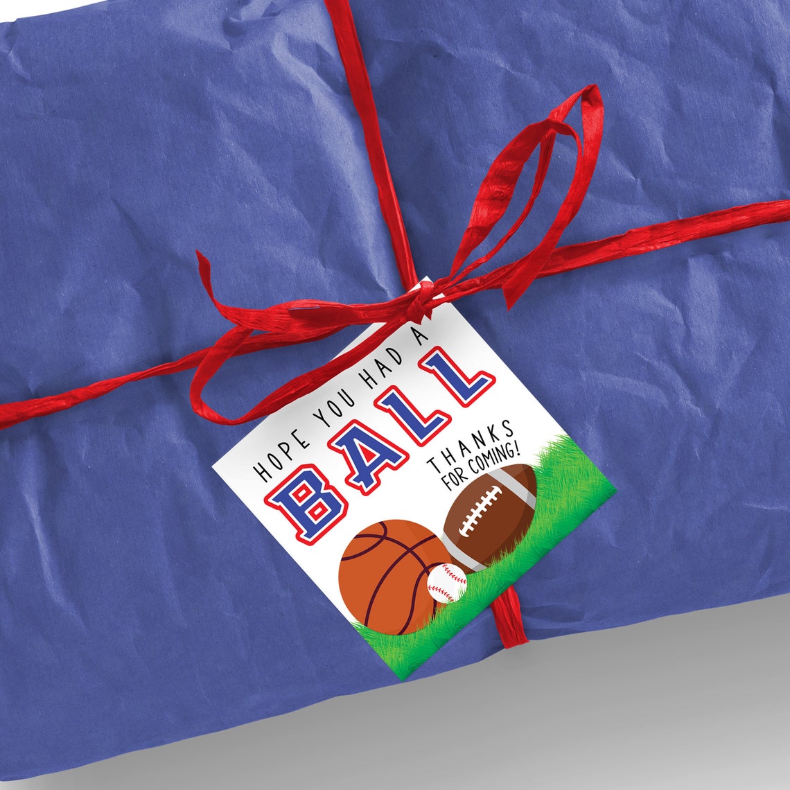 Hope You Had A Ball Tag Template Printable Sports Birthday - Etsy