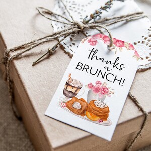 Thanks A Brunch Tag Template Printable Brunch Tags Instant Download ...
