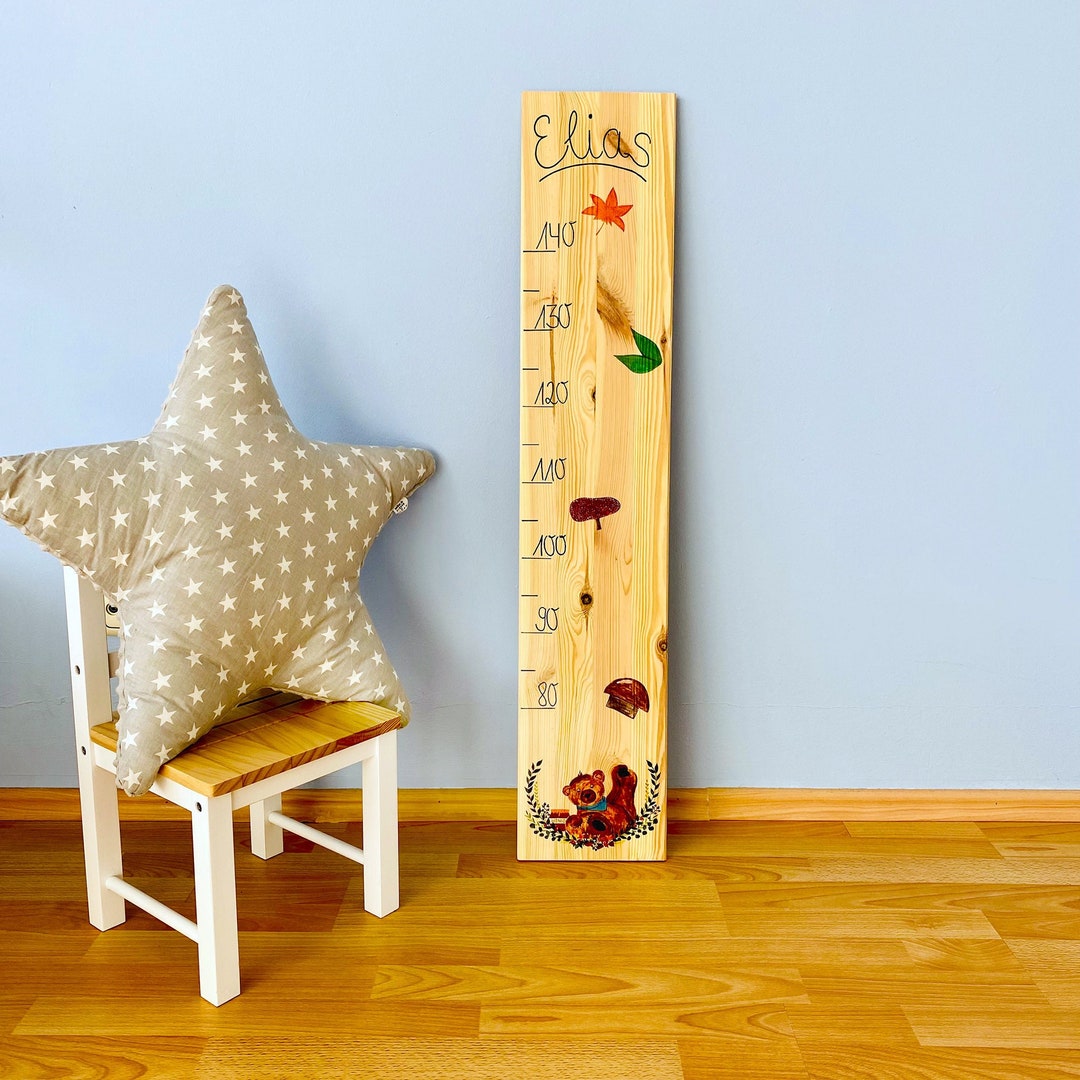 Measuring Rod Bear Personalized With Children's Names Made - Etsy