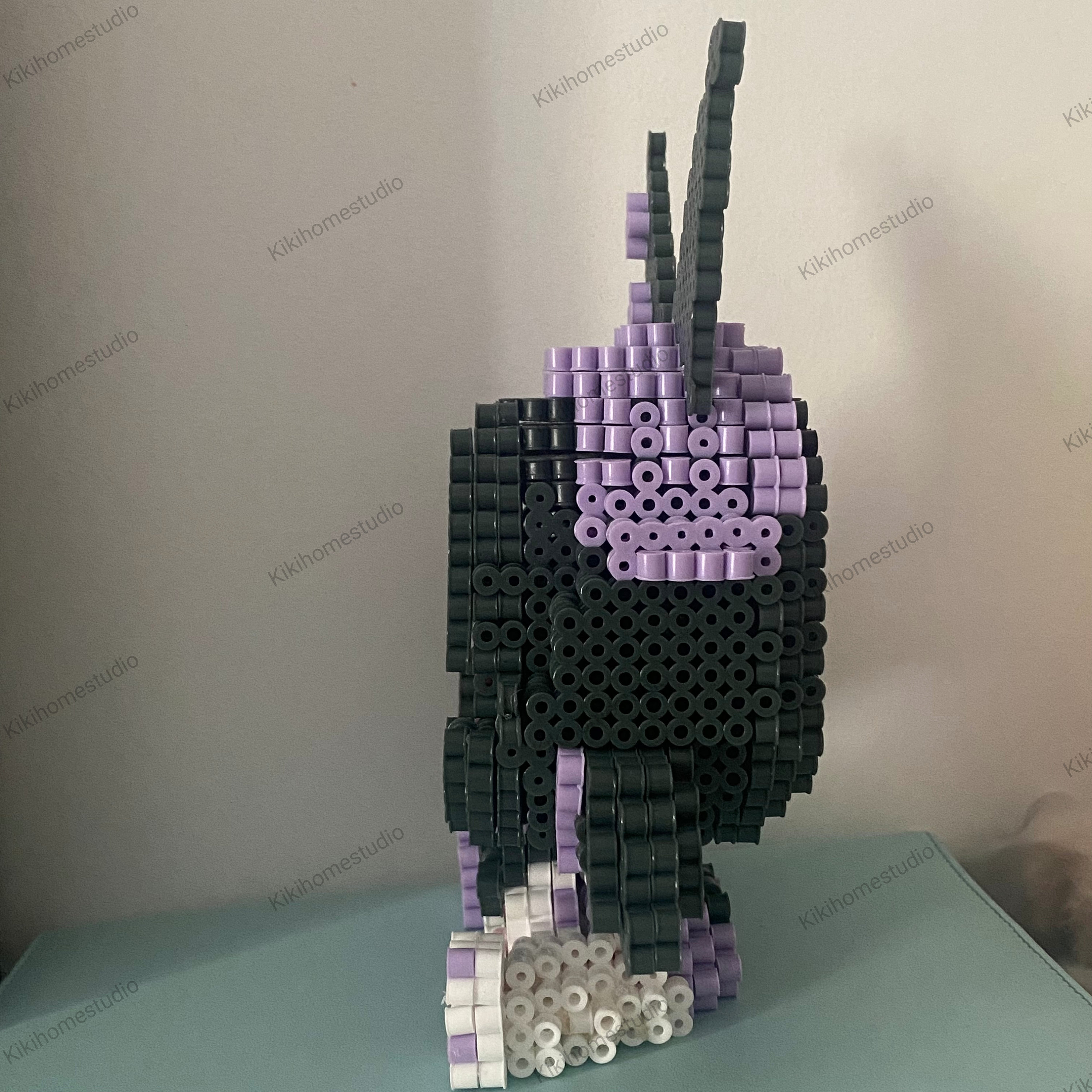 Skullpanda Cosplay Kuromi 3D Perler Beads, Pixel Art, Perler Beads Art ...