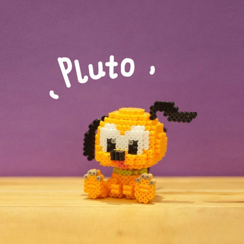 Disney Mickey Minnie Mouse 3D Perler Beads pixel art perler bead art desktop decoration 3d block model NOT a kit completed Etsy