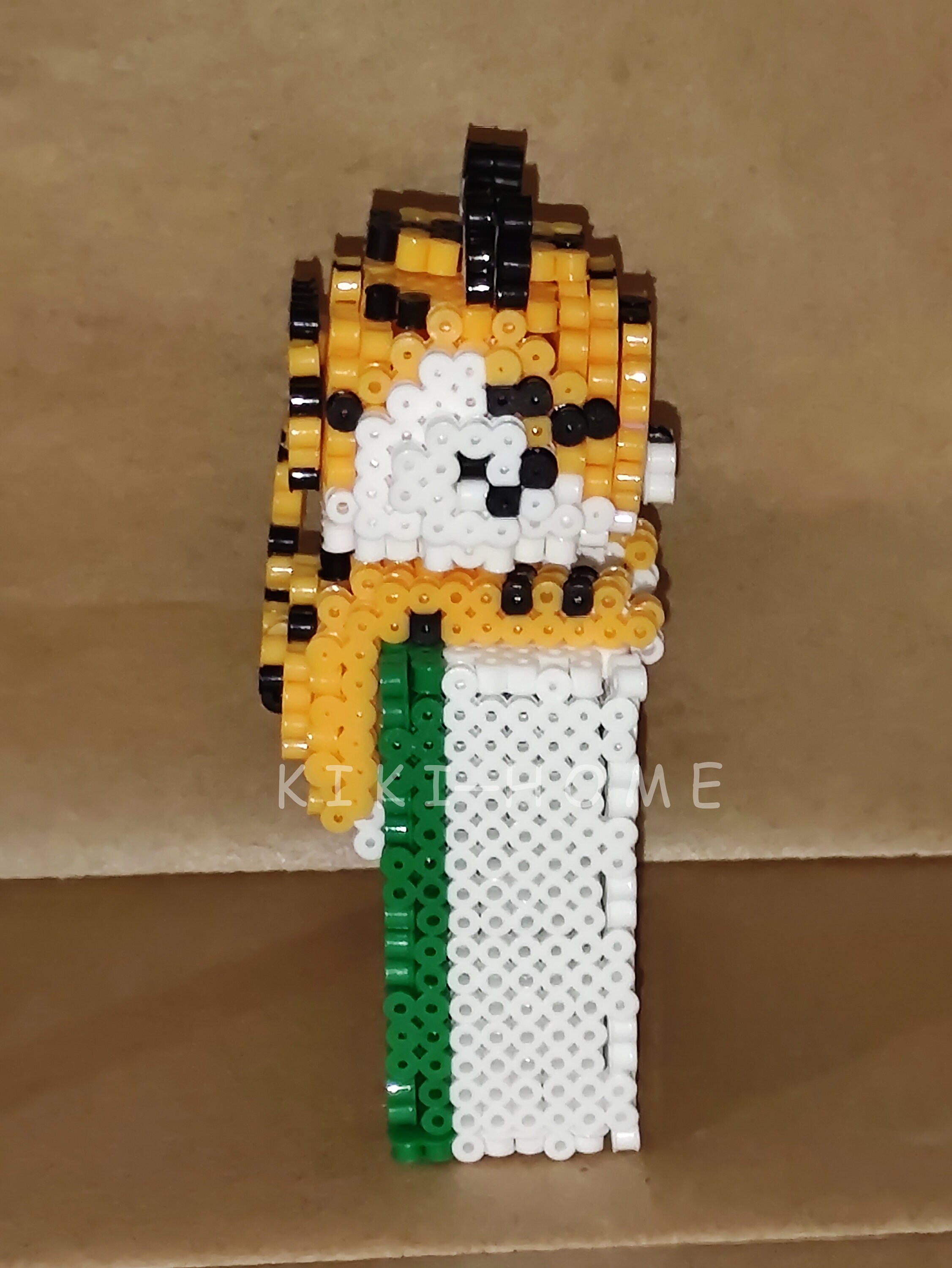 Fortune Tiger 3D Perler Beads, Pixel Art, Perler Bead Art, Desktop ...
