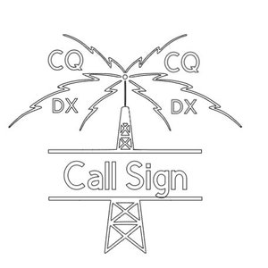 Ham Radio, Call Sign, Ham, Gmrs, Ham Radio Gifts, LED Light ...