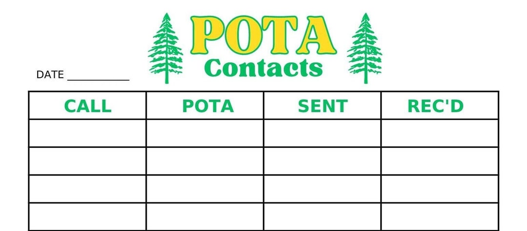 Ham Radio, Radio Log, Ham Radio Log, POTA, Parks on the Air, POTA Log ...