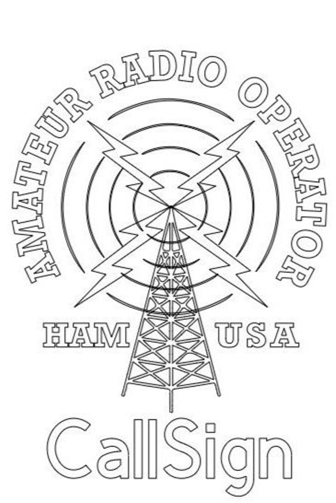Ham Radio, Gmrs, CB Callsign, LED Light, Personalized Ham Call Sign LED ...