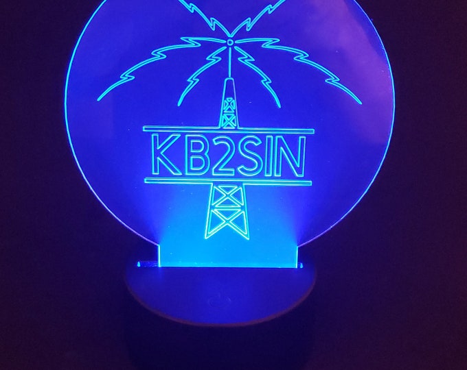 Ham Radio, Call Sign, Ham, Gmrs, Ham Radio Gifts, LED Light ...